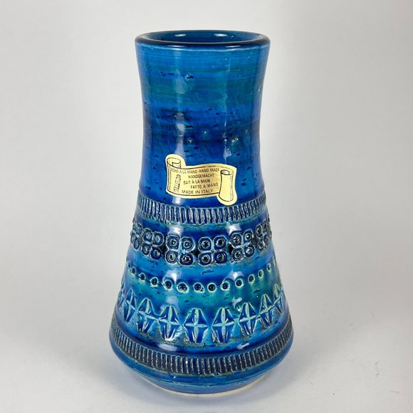 Bitossi | Accents | Bitossi Flavia Aldo Londi Rimini Blu Vase Ceramic ...